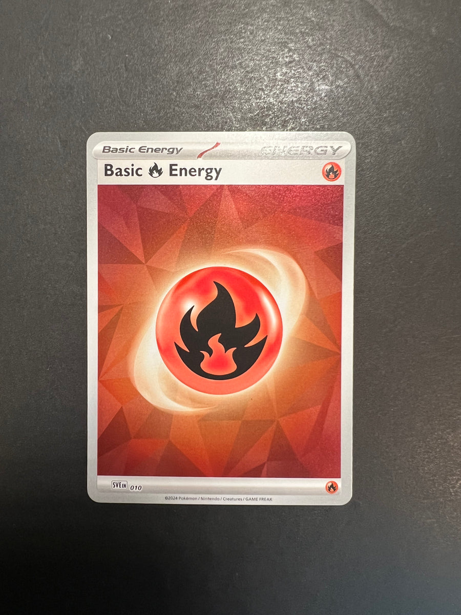 Fire Energy - 010 Holo Rare - Pokemon Prismatic Evolutions – JAB Games13