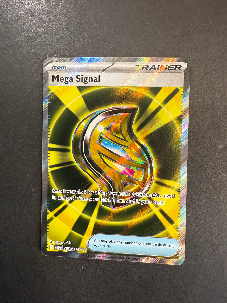 Mega Signal - 171/132 Full Art Ultra Rare Trainer - Mega Evolution – JAB Games13