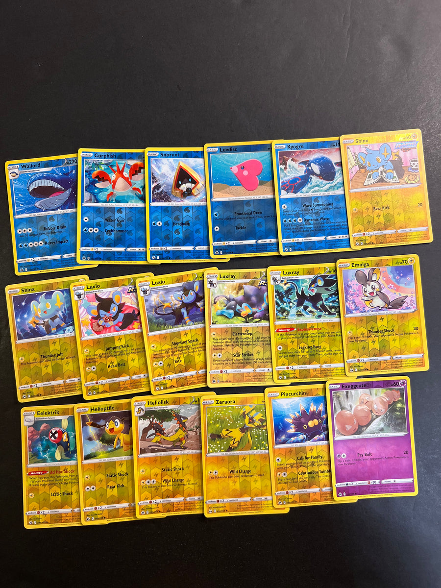 Pokemon Crown Zenith Complete Reverse Holo Card Set - 113 Cards + 11 U ...