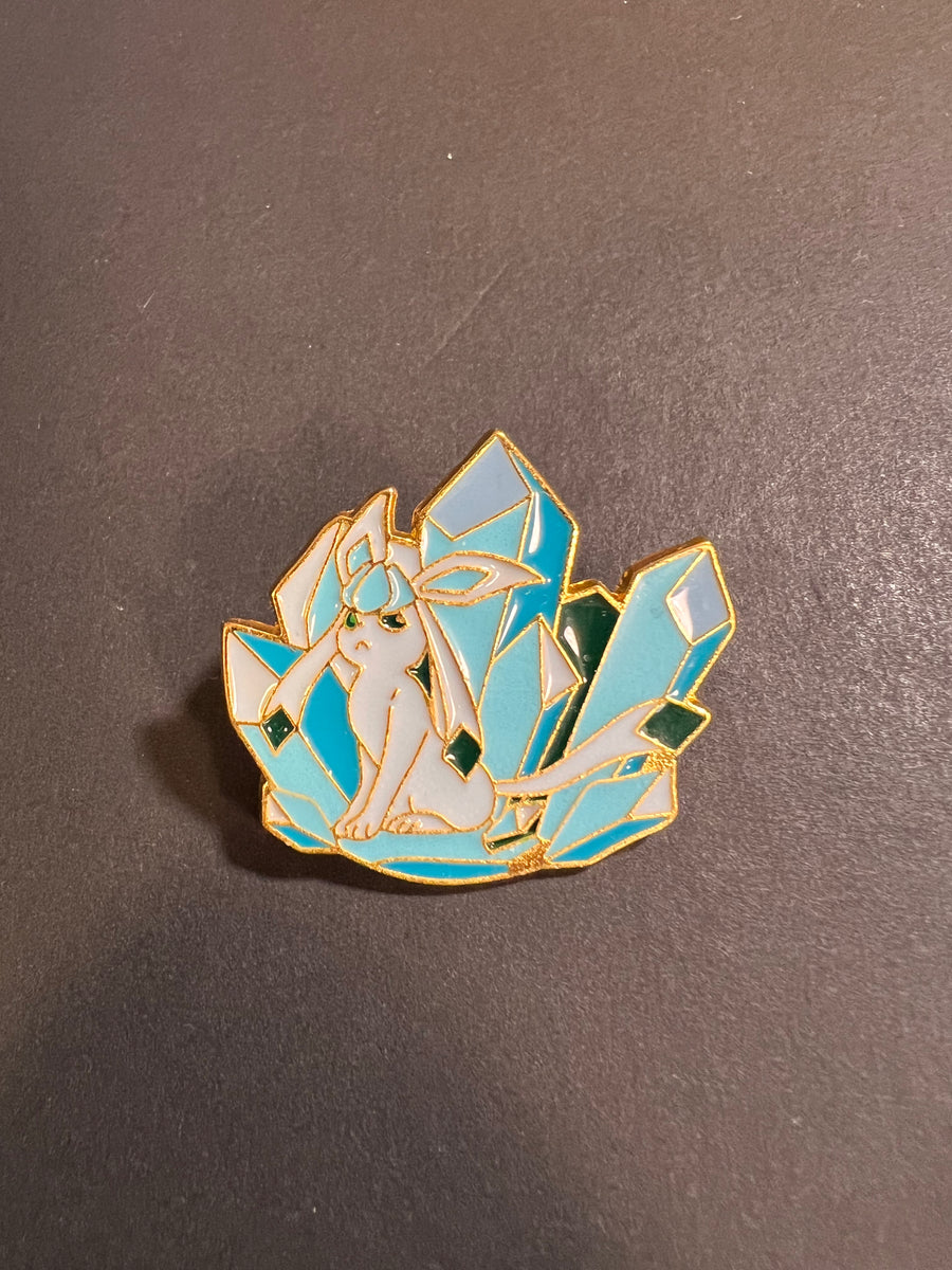 Pokemon Glaceon Eeveelution Metal Pin! – JAB Games13