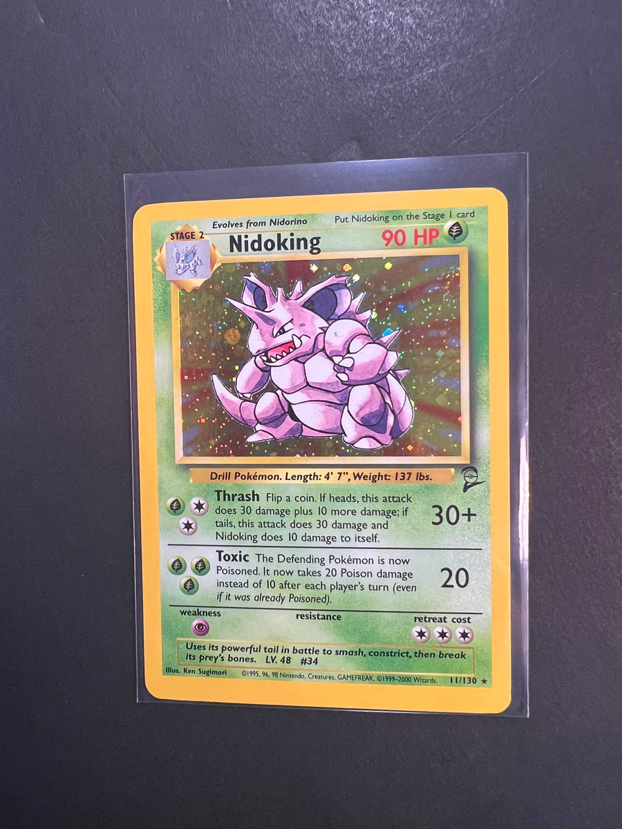 Nidoking - 11/130 Holo Rare - Pokemon Base Set 2 – JAB Games13