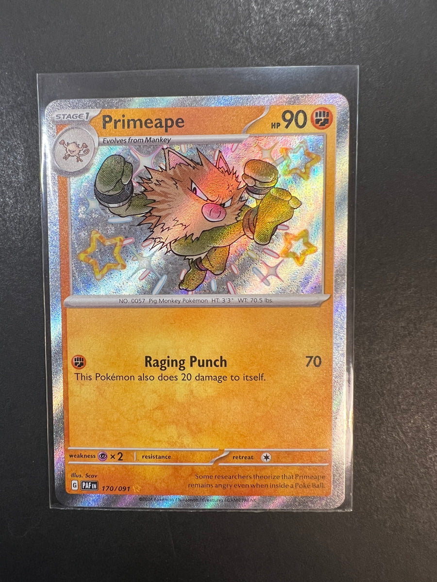 Primeape - 170/091 Shiny Holo Rare - Paldean Fates – JAB Games13