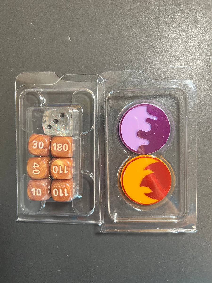 Dice Set and Damage Counters - Pokemon Prismatic Evolution Sealed ...