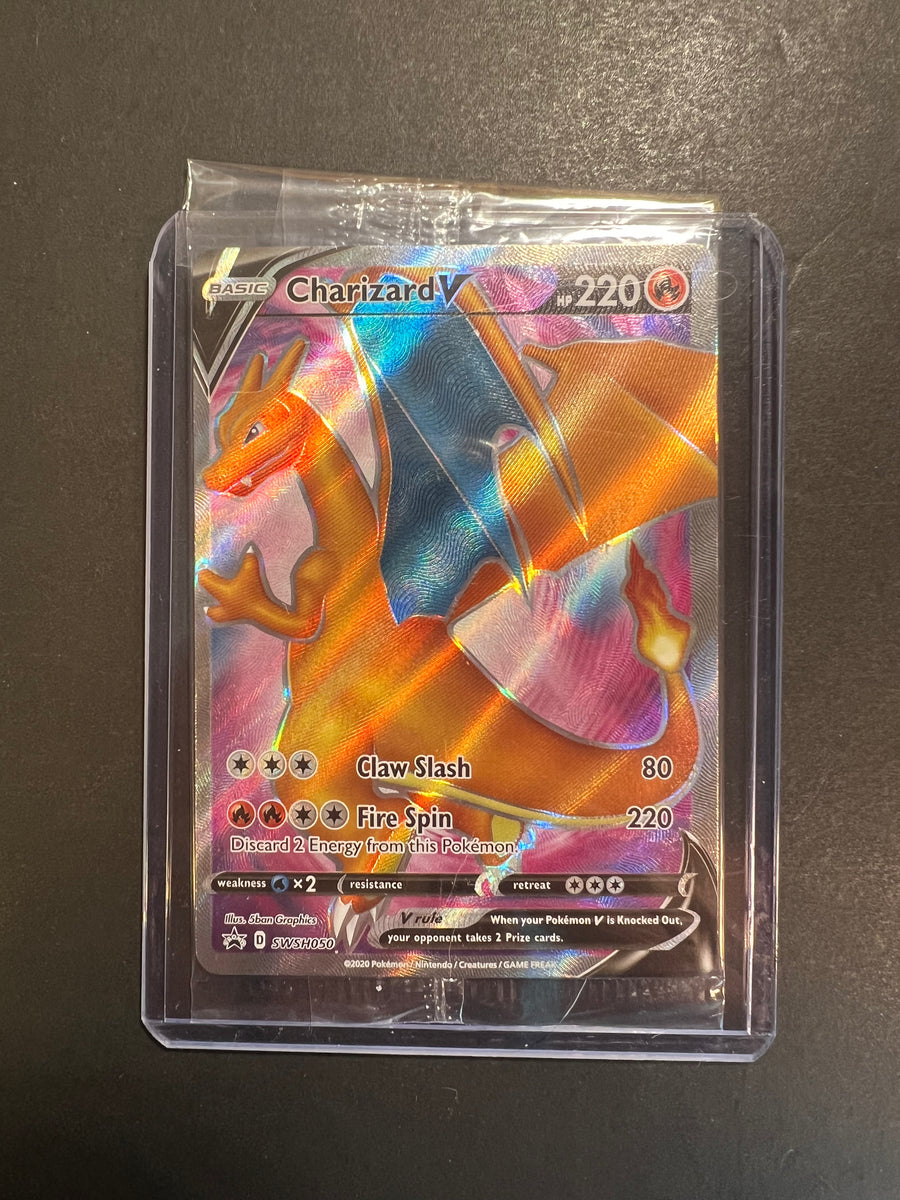 Charizard V - SWSH050 Full Art Ultra Rare Promo - Sealed Champion’s Pa ...