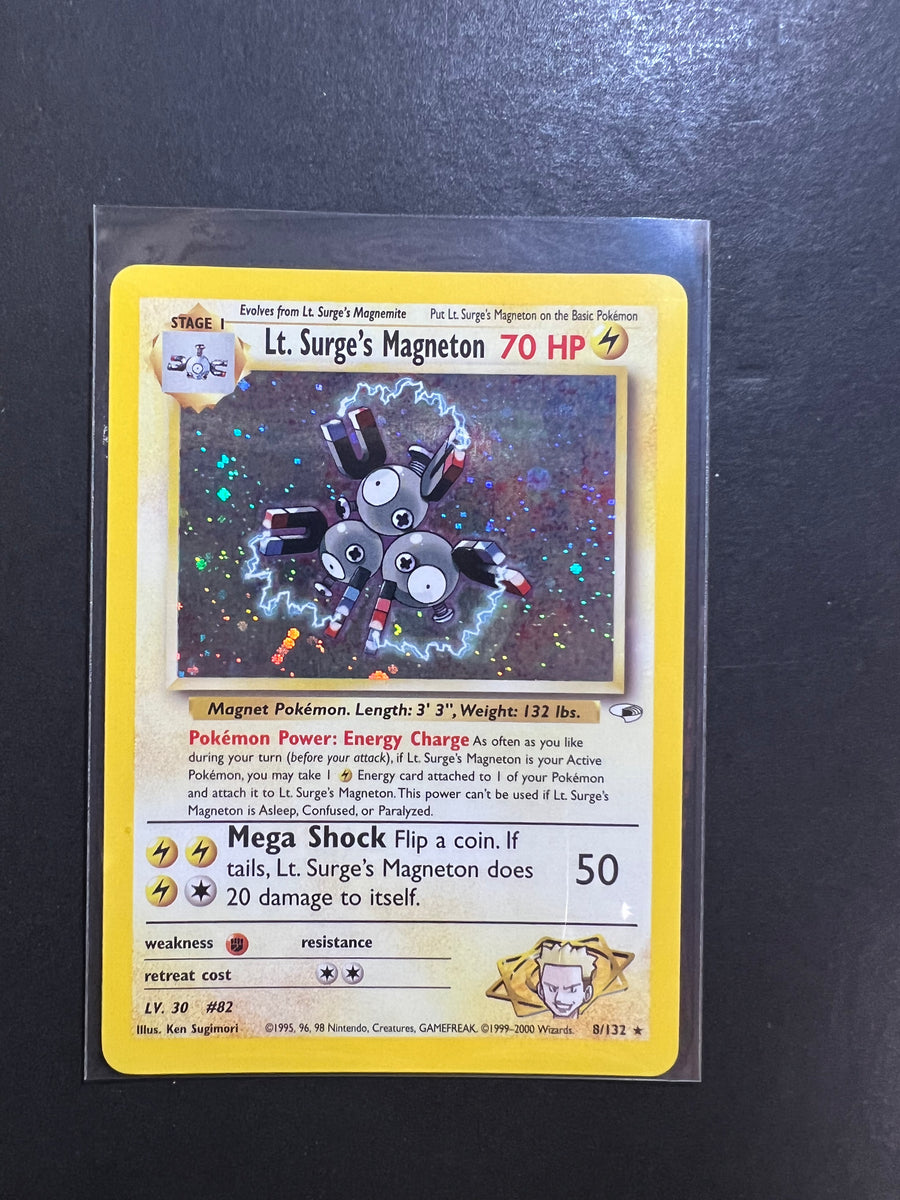 Lt. Surge’s Magneton - 8/132 Holo Rare - Pokemon Gum Heroes Set! – JAB ...