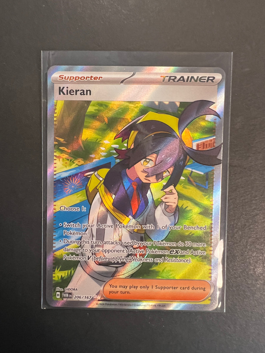 Kieran - 206/167 Full Art Ultra Rare Trainer - Twilight Masquerade ...