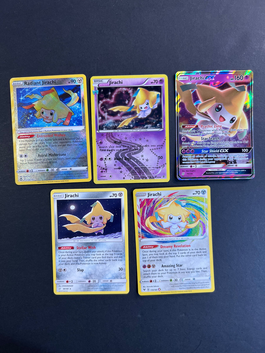 Pokemon Jirachi Card Lot - 5 Cards - Ultra Rare GX & Holo Rare Collect ...
