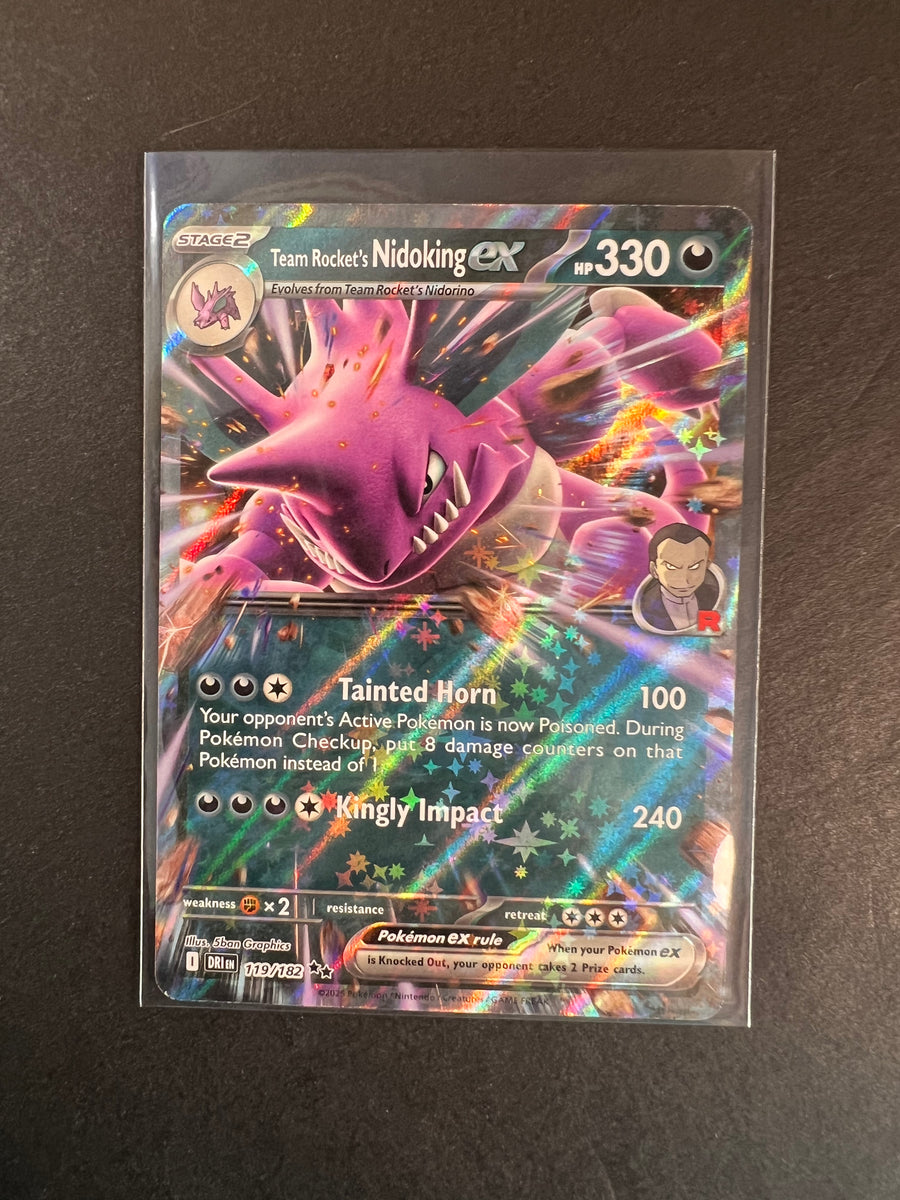 Team Rocket’s Nidoking ex - 119/182 Ultra Rare - Destined Rivals – JAB ...