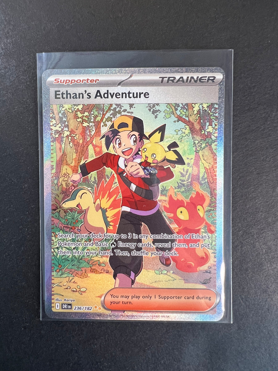 Ethan’s Adventure - 236/182 Full Art Ultra Rare Trainer - Destined Riv ...