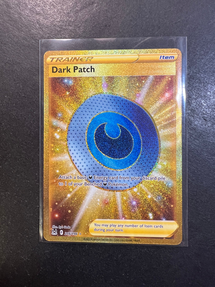 Dark Patch - 216/196 Gold Full Art Secret Rare Trainer - Lost Origin ...