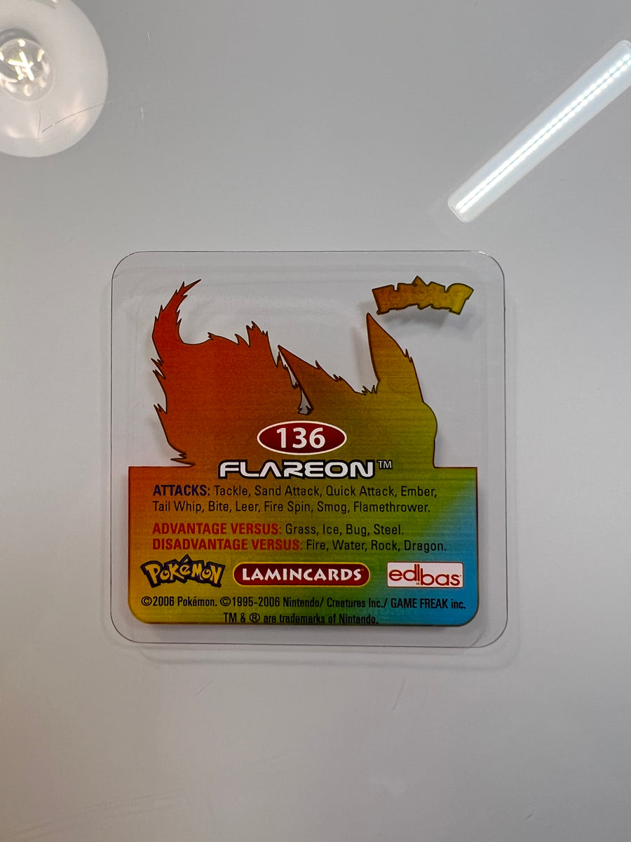 Flareon - 136/151 Pokemon Lamincards – JAB Games13