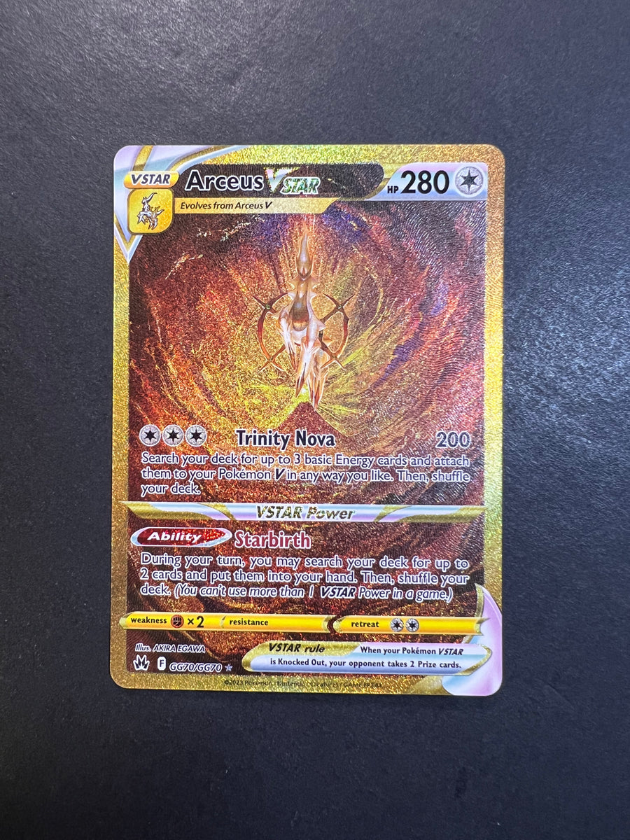Arceus VStar - GG70/GG70 Gold Full Art Ultra Rare - Crown Zenith – JAB ...