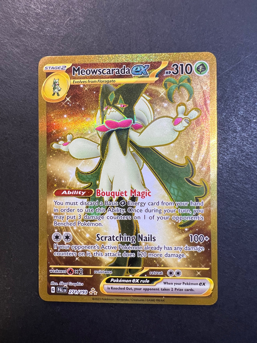 Meowscarada ex - 271/193 Gold Full Art Secret Rare - Paldea Evolved ...
