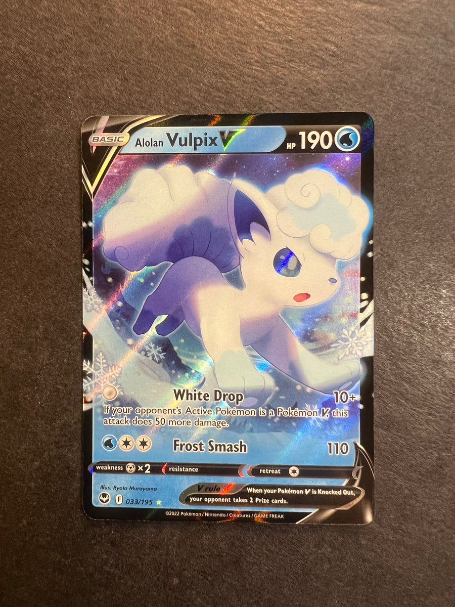 Alolan Vulpix V - 033/195 Ultra Rare - Silver Tempest – JAB Games13