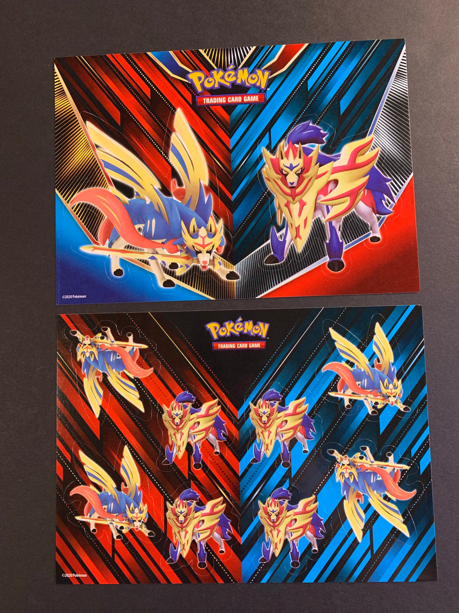 Pokemon Sticker Sheets - Zacian and Zamazenta – JAB Games13