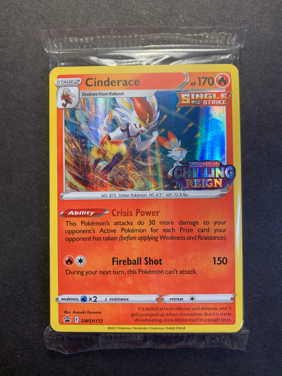 Cinderace - SWSH112 Sealed Chilling Reign Prerelease Promo Pack – JAB ...