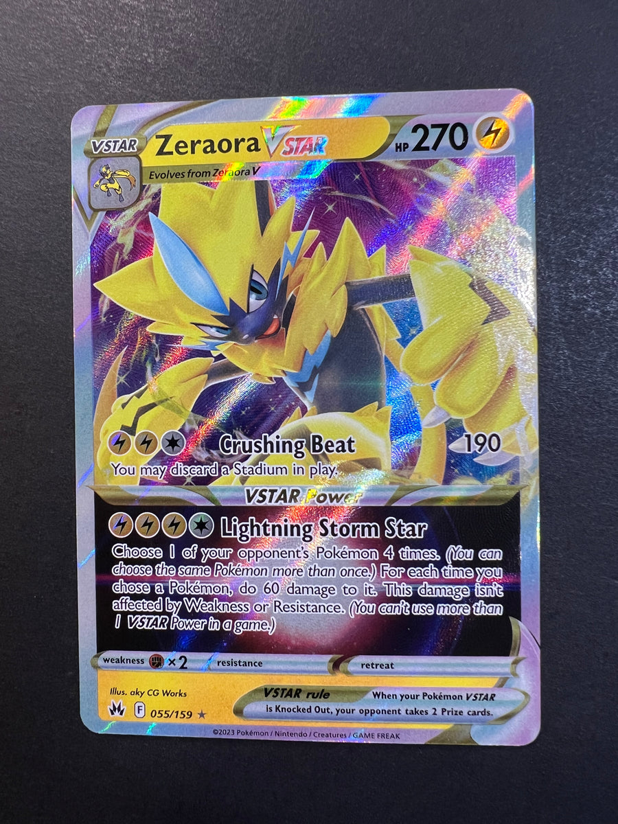 Zeraora VStar - 055/159 Full Art Ultra Rare - Crown Zenith – JAB Games13